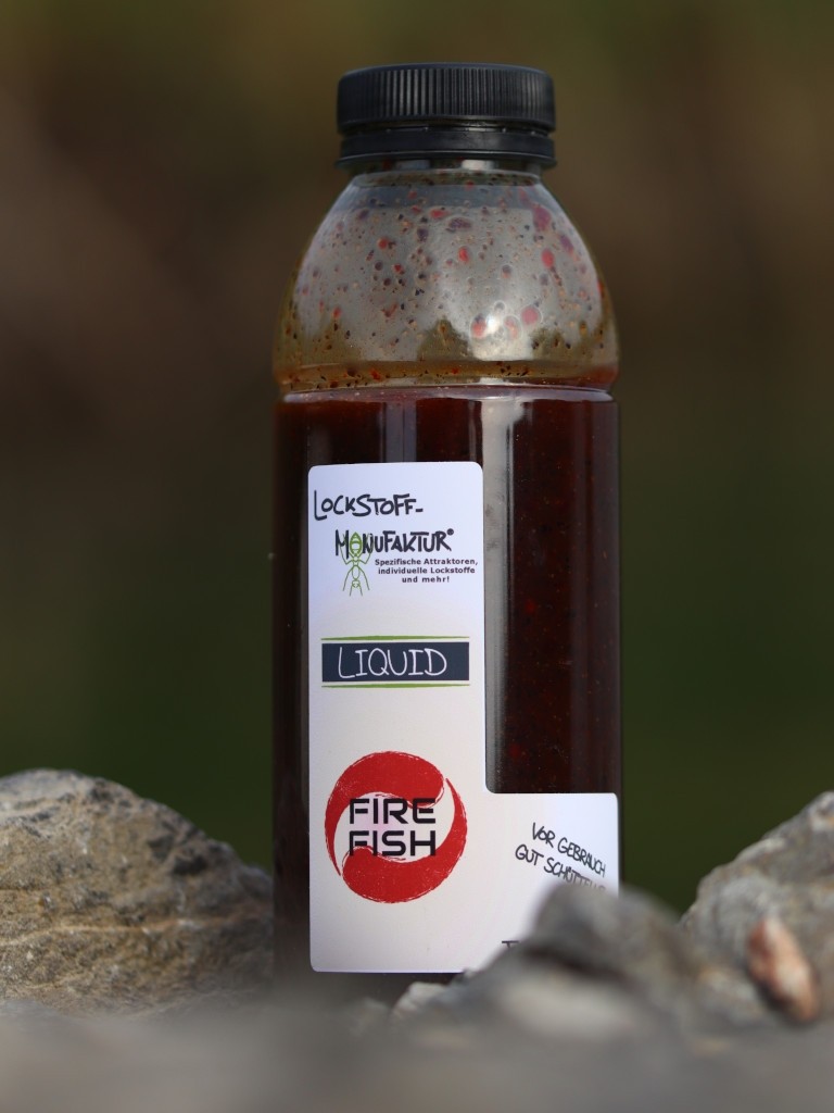 Fire Fish - scharfes Karpfen Liquid für Boilies | Lockstoff-Manufaktur ...